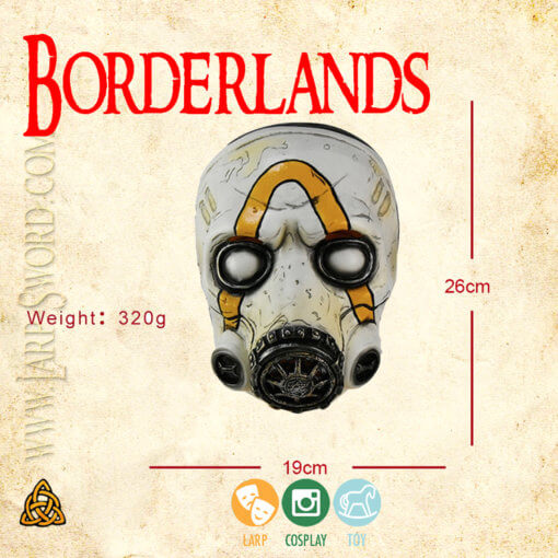 Borderlands glowing mask | Larp-Sword
