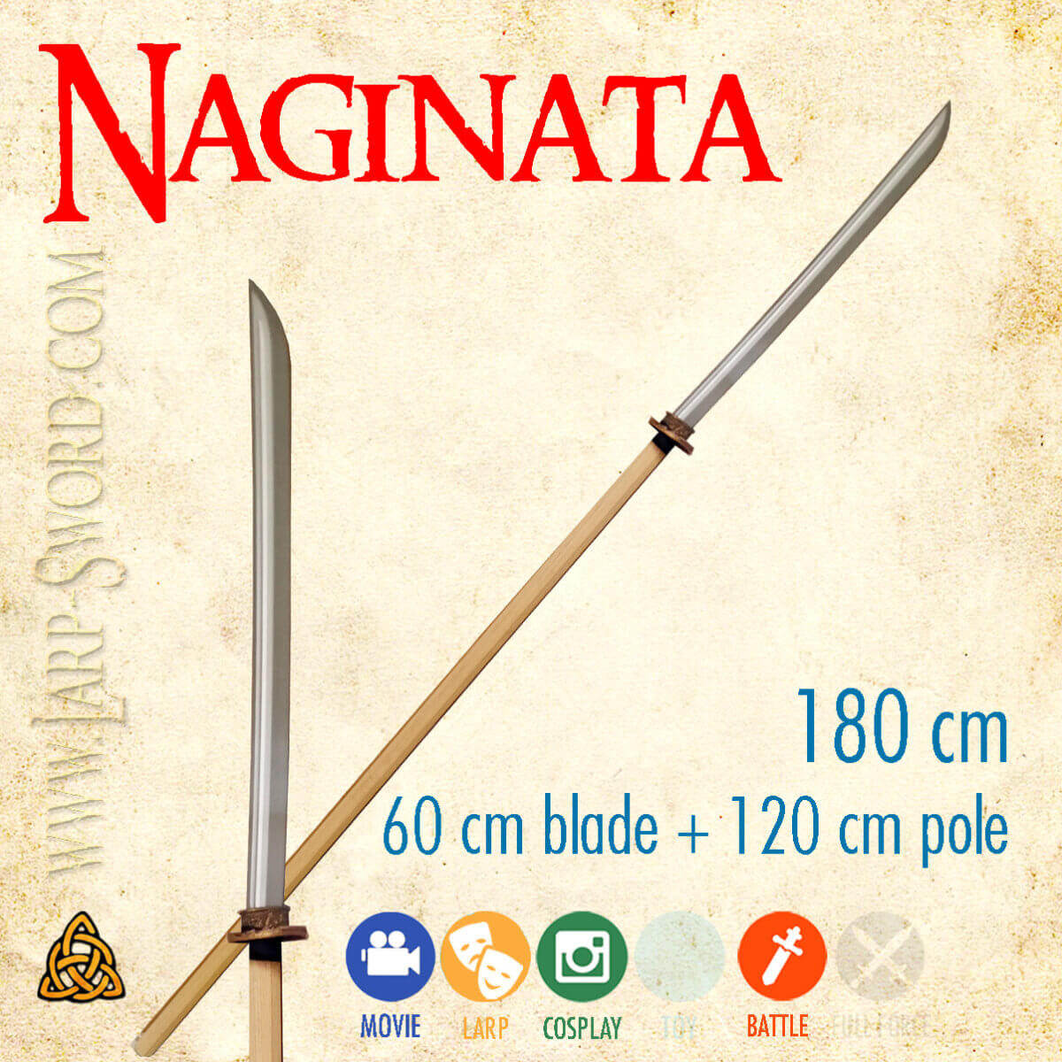 Naginata pro larp | Larp-Sword