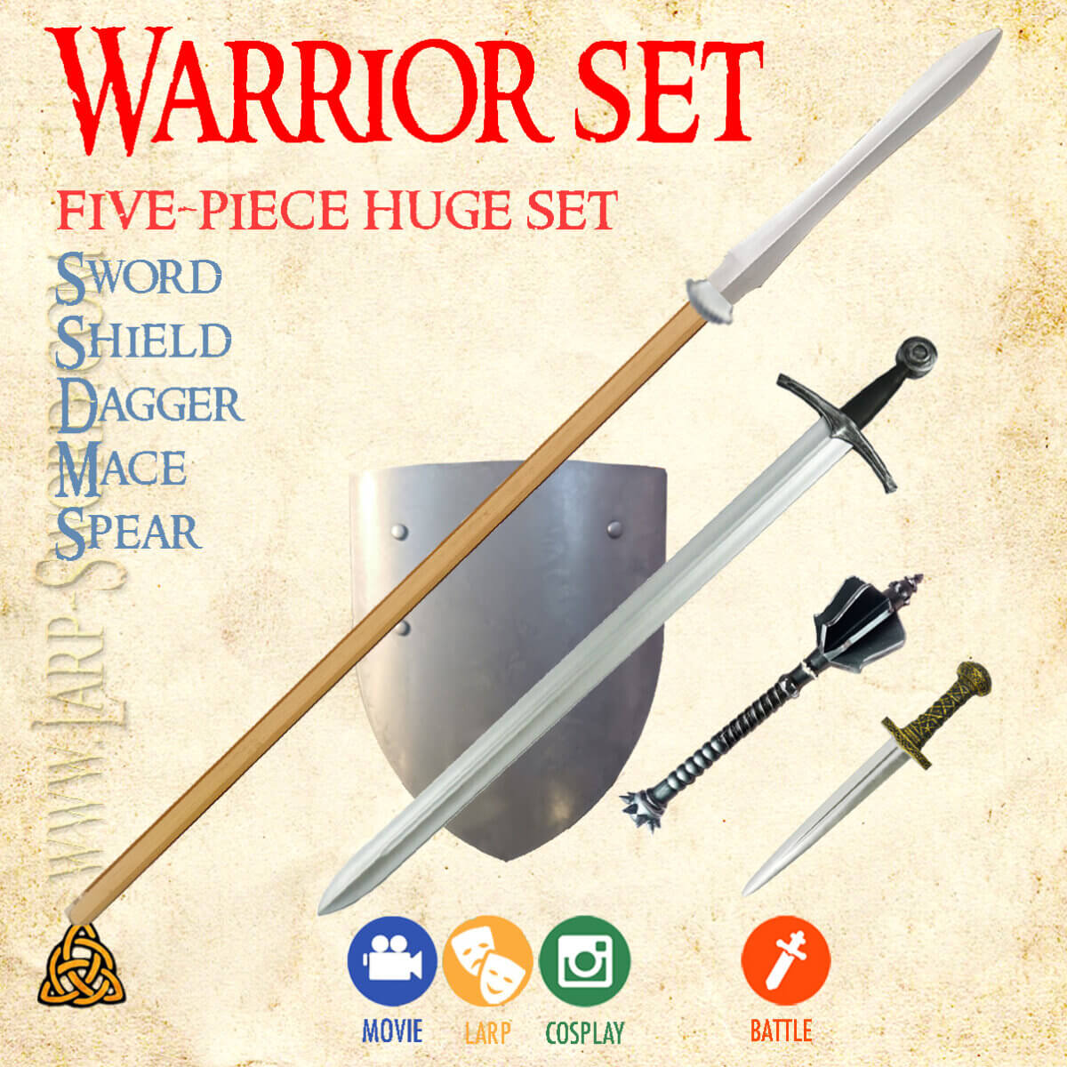 Dúnedain dagger - dúnedainova dýka | Larp-Sword